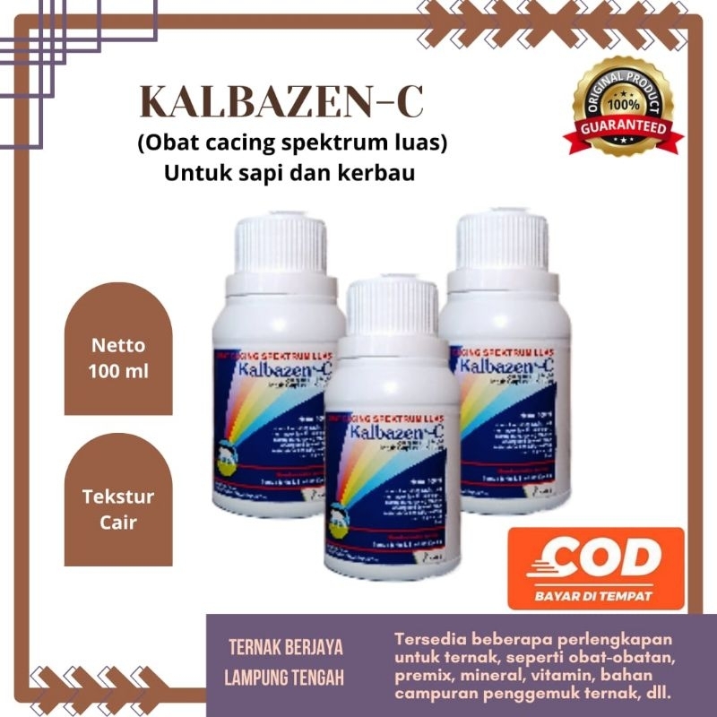 Jual KALBAZEN-C 100 ml - obat cacing untuk sapi dan kerbau yang ampuh ...