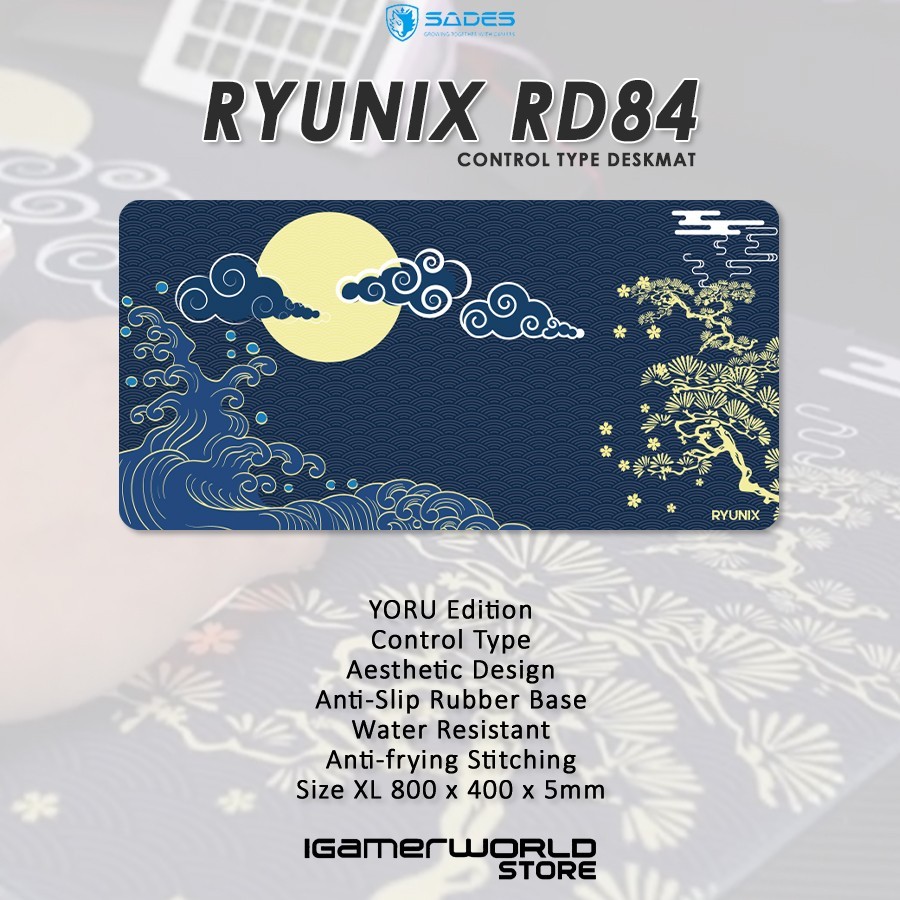 Jual Mousepad Gaming Sades Ryunix Deskmat RD-84 Control Type | Shopee ...