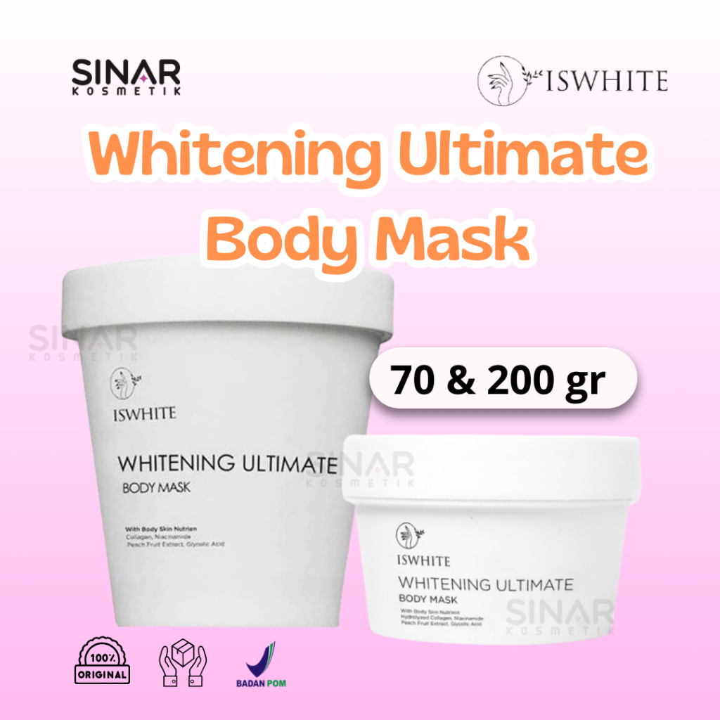 Jual Iswhite Whitening Ultimate Body Mask 70g - 200g | Masker Badan ...