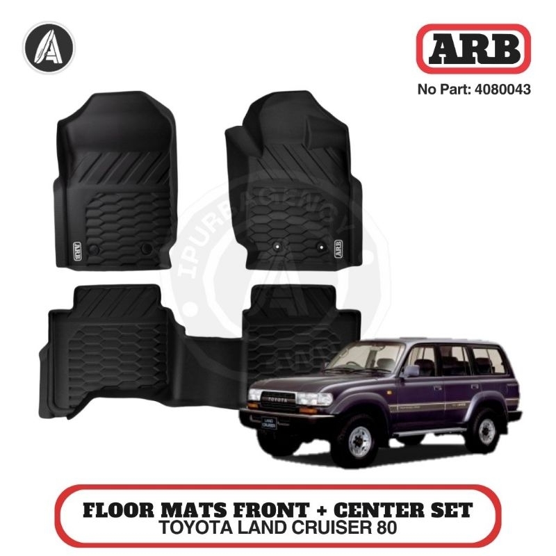 Jual KARPET LUMPUR ARB AUSTRALIA FLOOR MATS F&R SET: TOYOTA LAND ...