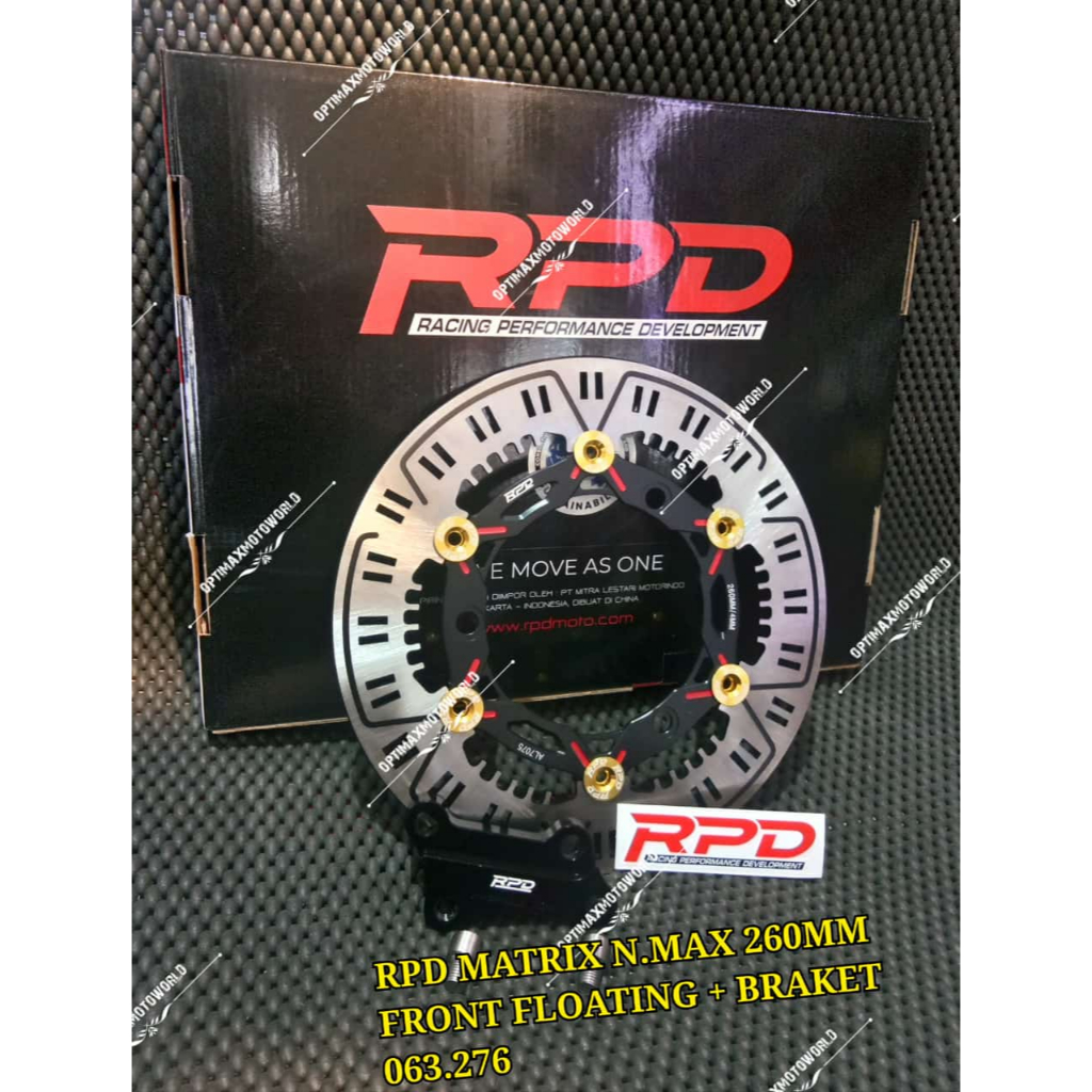 Jual Piringan RPD Matrix Front Floating Disc Rotor 260MM For Nmax N-Max ...