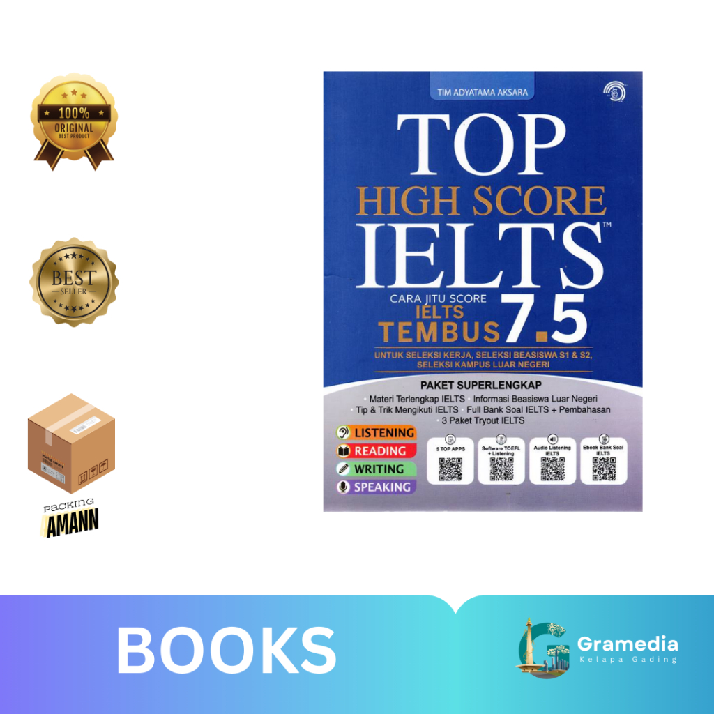 Jual Gramedia MKG - Buku Pendidikan Top High Score IELTS Cara Jitu ...