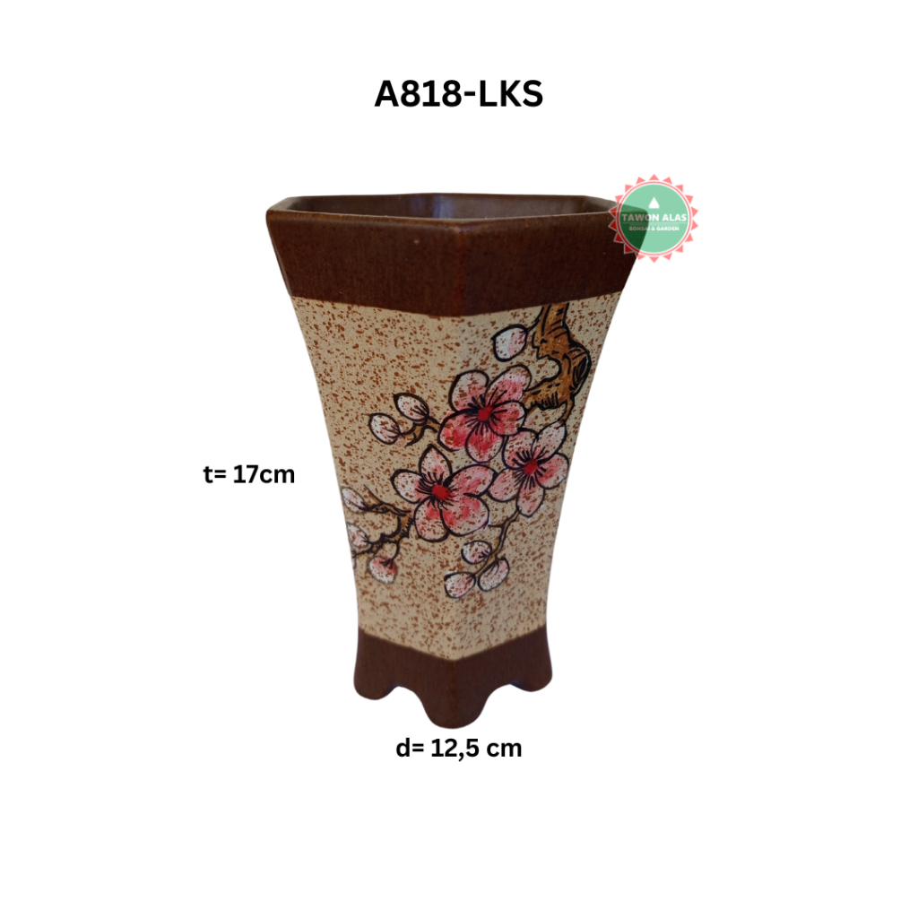 Jual Pot Bonsai Keramik Segi Enam Tinggi | Shopee Indonesia