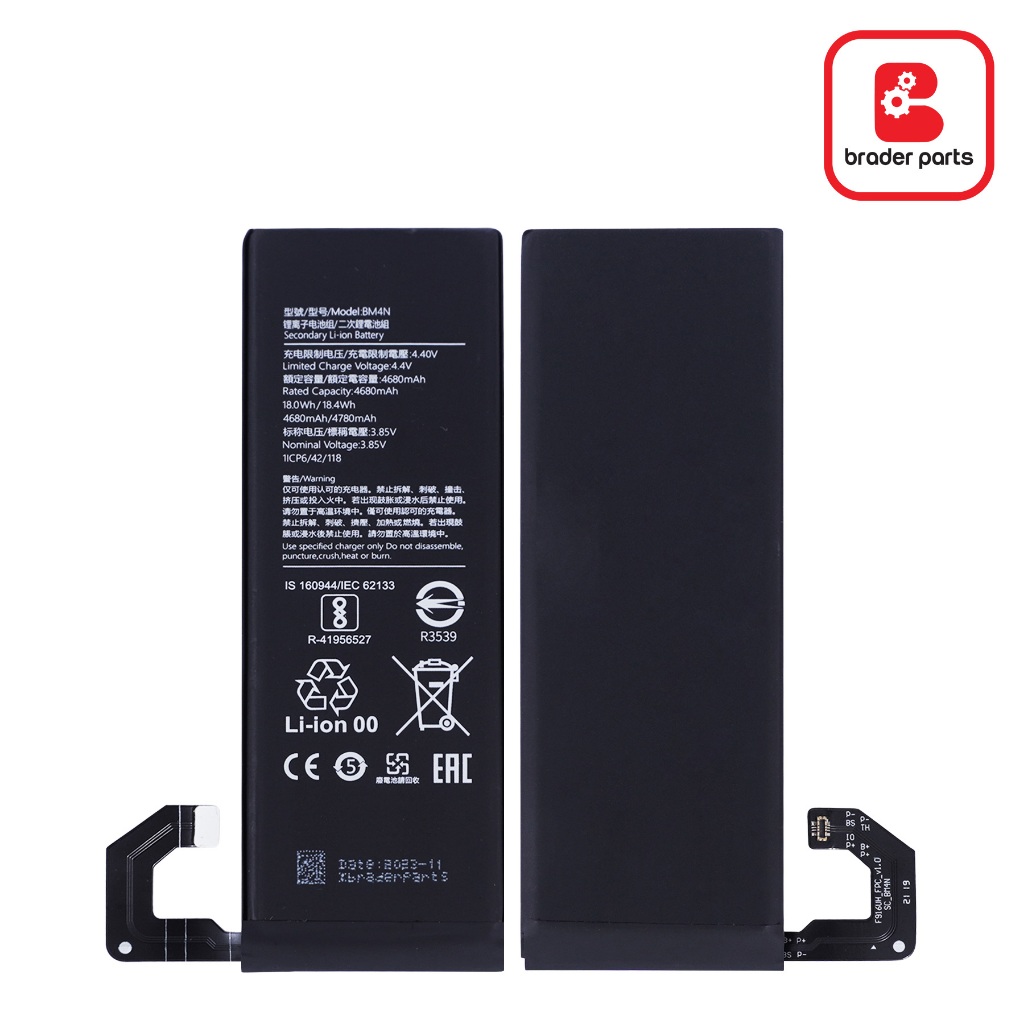 Jual BraderParts Baterai Battery 6911 untuk Mi 10 5G BM4N | Shopee ...