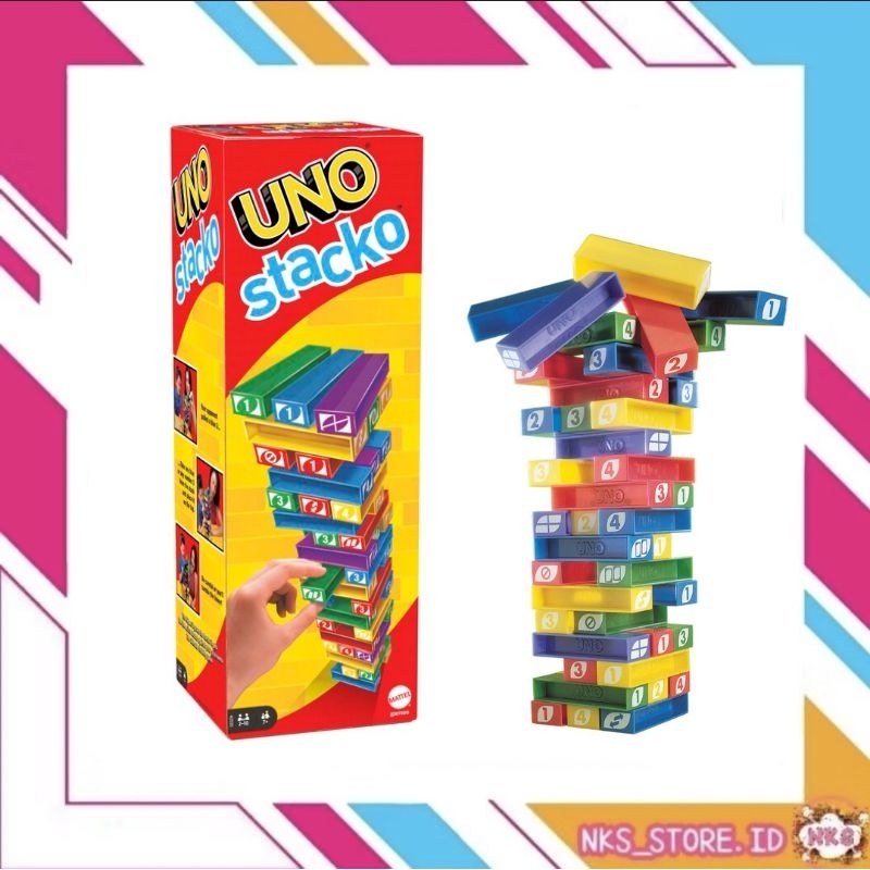 Jual UNO Stacko Mainan Anak Permainan Menyusun Board Game Original ...