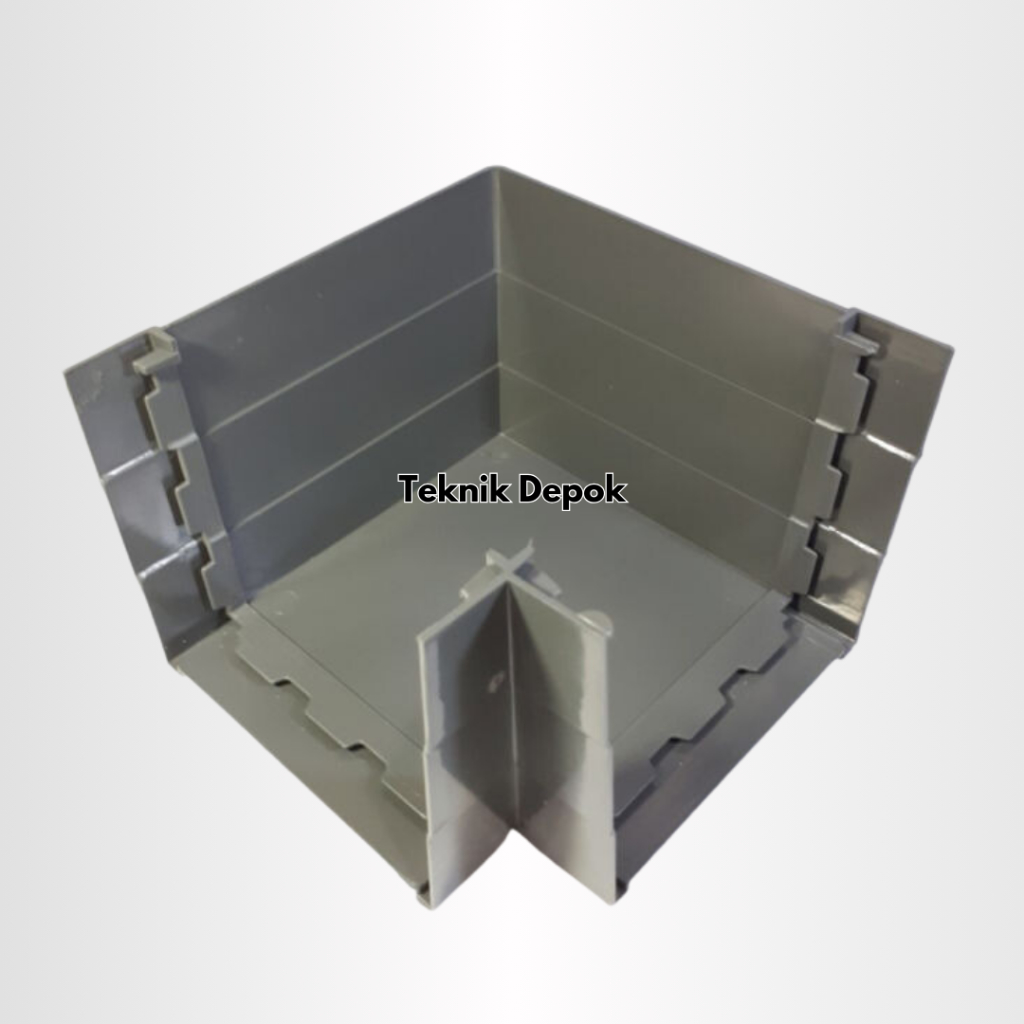 Jual Belokan Talang Kotak 4 inch PVC Knie Keni Knee Elbow Saluran Air ...