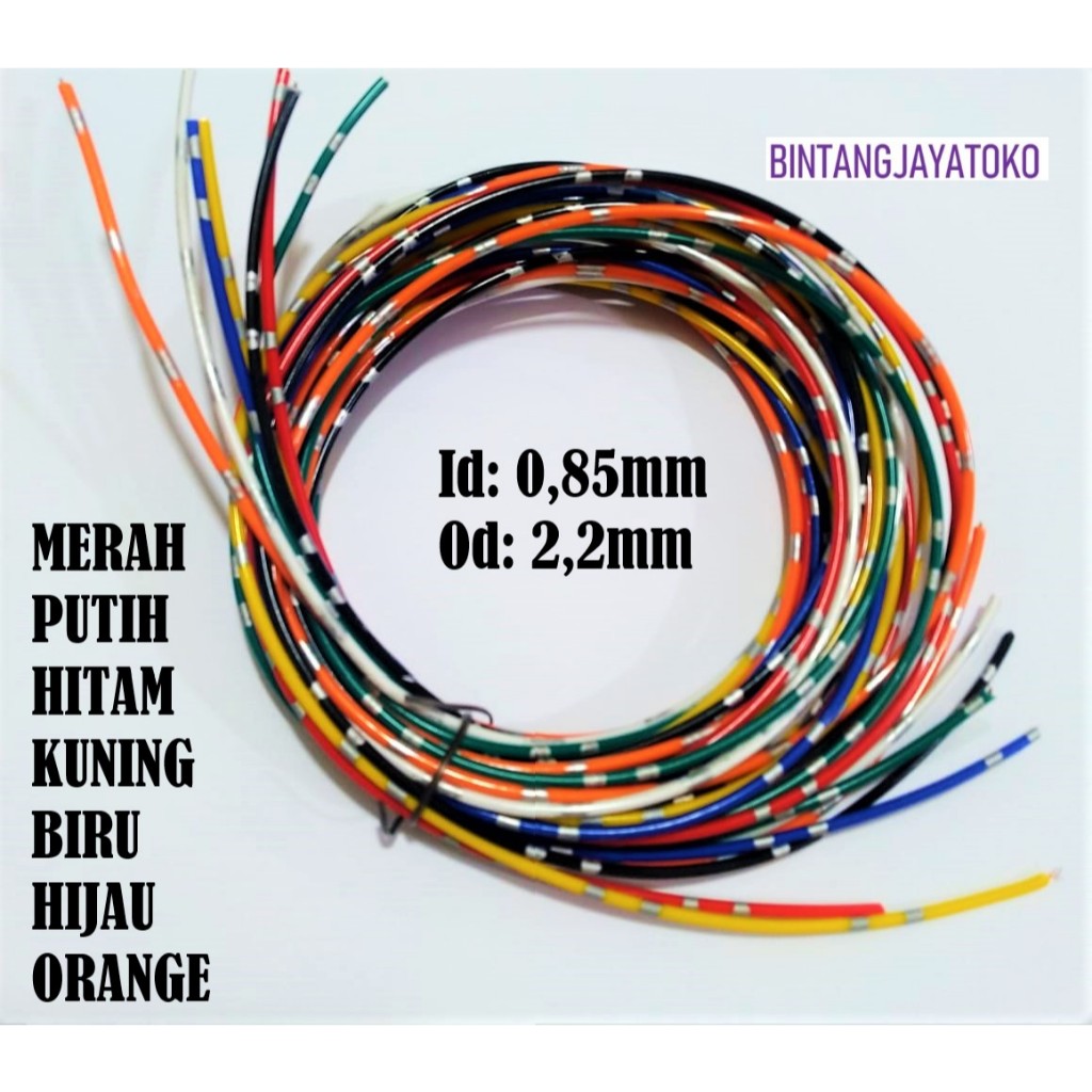 Jual Kabel bintik 0,85 mm 7 Warna Kabel variasi / aksesoris / audio / body mobil motor astra ...