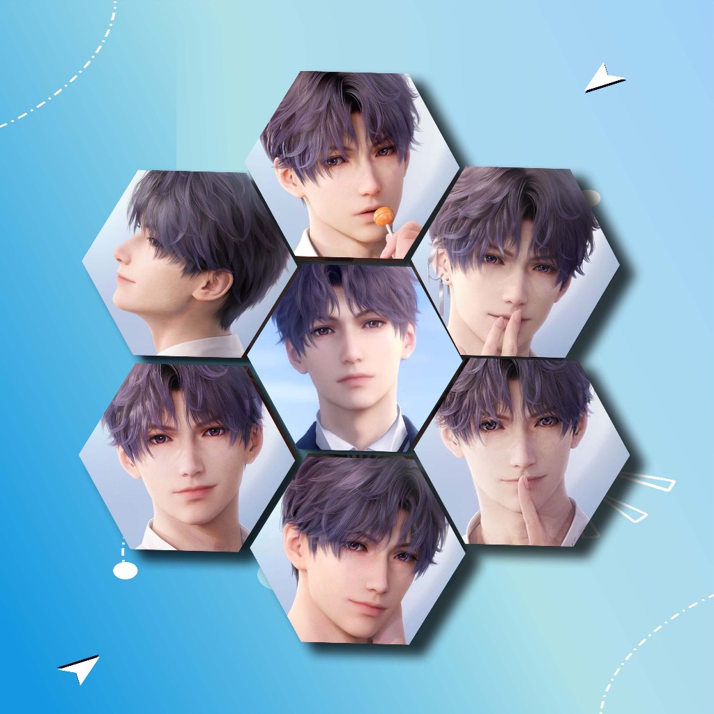 Jual Poster Dinding Wall Decor set Hexagonal RAFAYEL Game love and ...