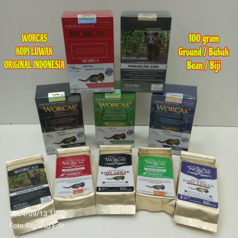 Jual WORCAS LUWAK COFFEE | 100% KOPI LUWAK INDONESIA, SUMATRAN KING GAYO ARABICA, BALI KING ...