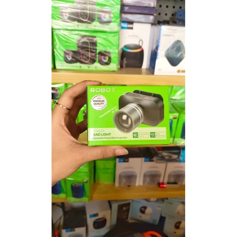 Jual ROBOT RT-HL01 HEAD LIGHT Adjustable Focus Rechargeable | Shopee ...