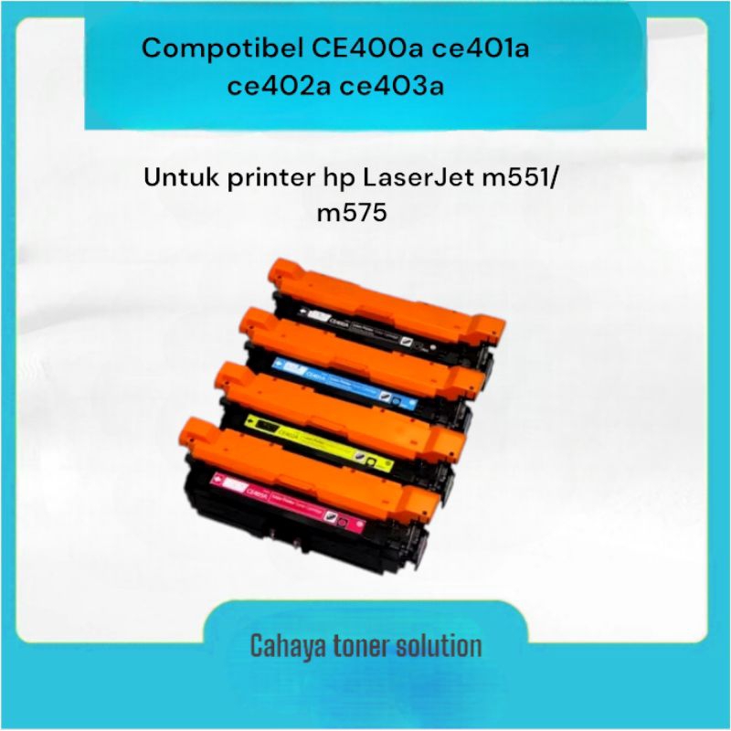 Jual toner cartridge compotibel ce400 untuk hp LaserJet m551/m575 ...