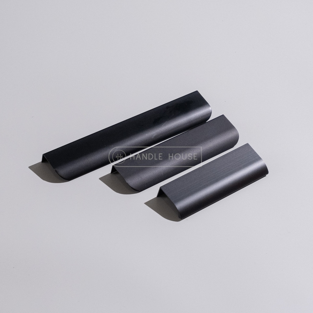 Jual Black Thin Invisible Aluminum Handle -Tarikan Gagang Lemari Laci ...