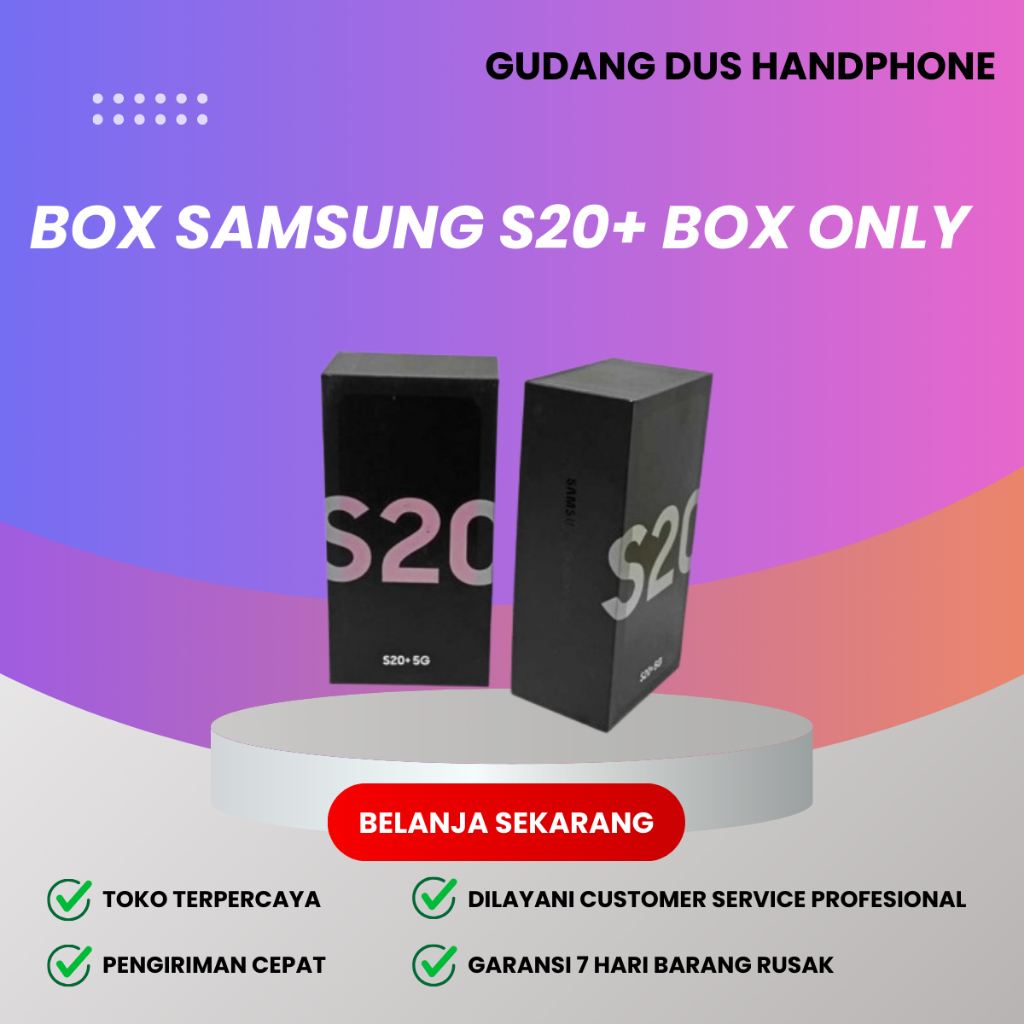 Jual DUS BOX SAMSUNG S20+ BOX ONLY TANPA ACC FREE REQUEST STIKER LABEL ...