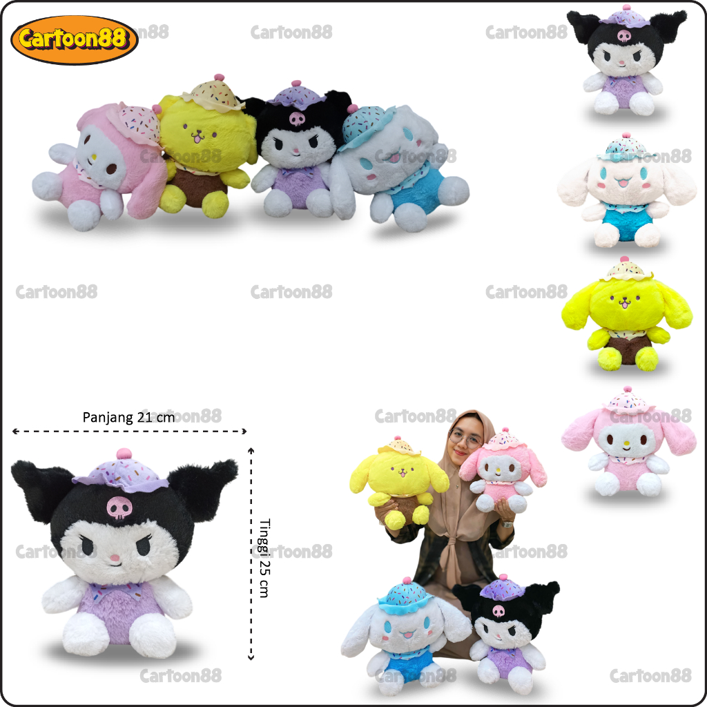 Jual Boneka My Melody & Friends Size M - Topi Meses | Shopee Indonesia