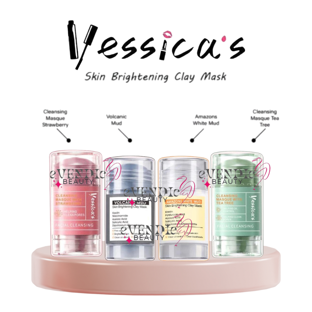 Jual READY Yessica's Tea Tree & Strawberry Anti Pores & Acne Clay Stick ...