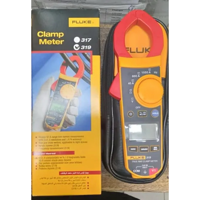 Jual Digital Clamp Meter / Tang Ampere AC DC Fluke 319 | Shopee Indonesia