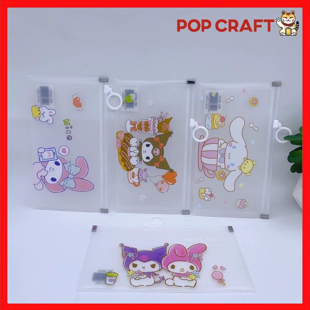 Jual PC Zipper A4 B5 Map Bening Folder Dokumen Kertas Pouch Anti Air ...