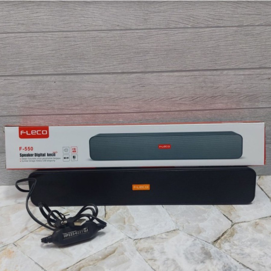 Jual COD Soundbar Fleco F-550 USB / Speaker Aktif Laptop Komputer HP Super Bass | Shopee Indonesia