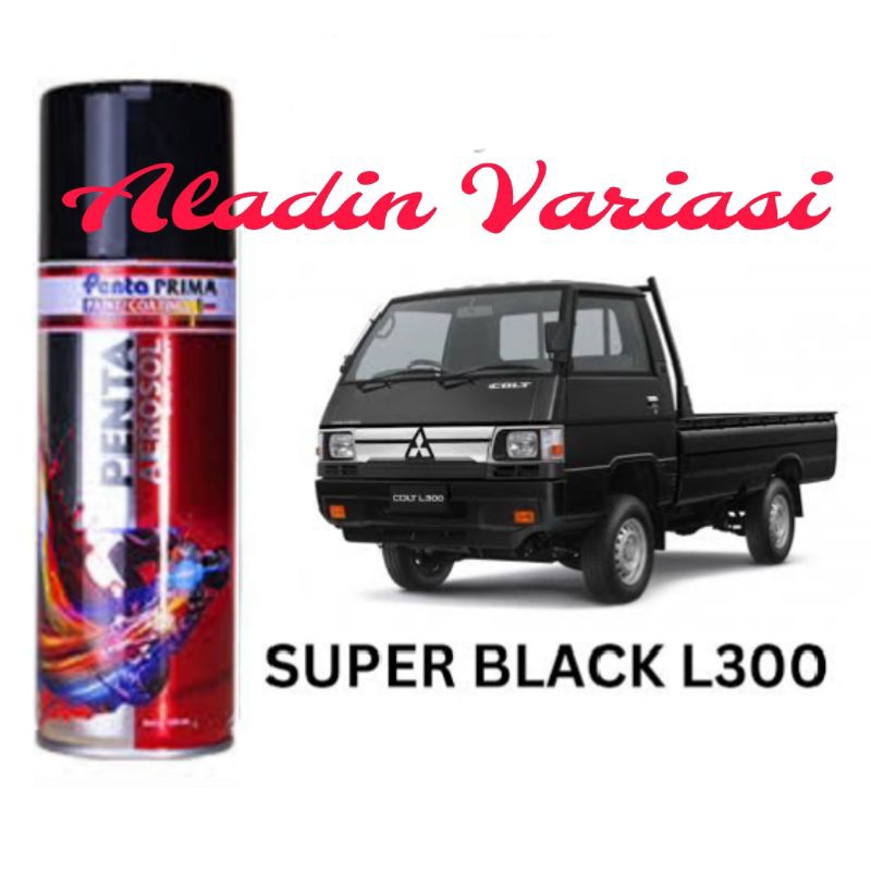 Jual Cat Pilok Hitam Kilap Super Black L300 Penta Cat Semprot Sepeda ...