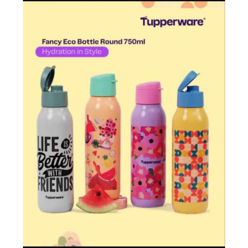 Jual fancy bottle Round tupperware 750ml | Shopee Indonesia