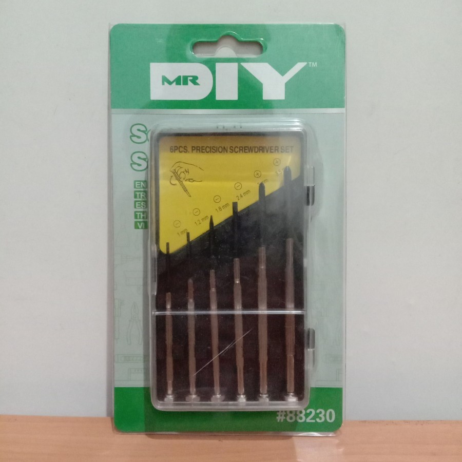 Jual Mr DIY 6pcs Precision Screwdrivers Sets Obeng Mini Untuk Service ...