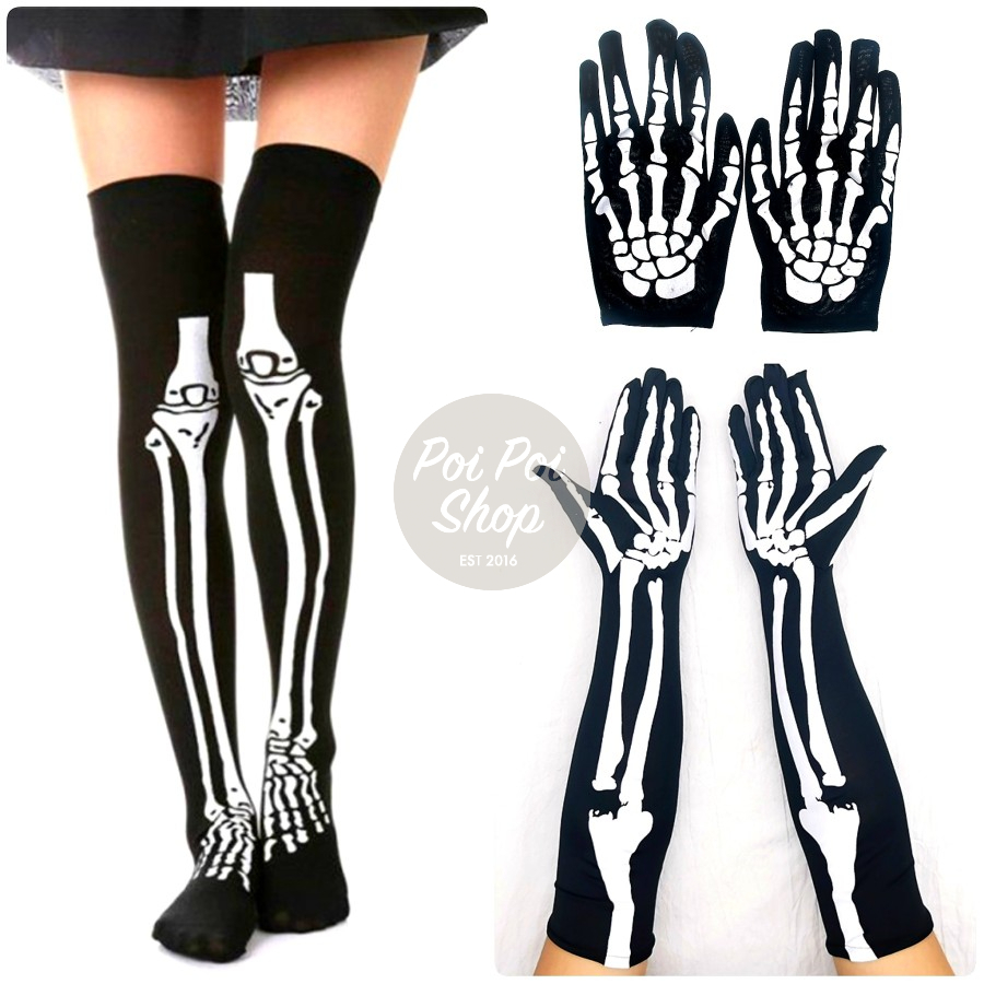 Jual Set Kostum Skull Halloween Tengkorak Baju Seram Cosplay Pesta ...