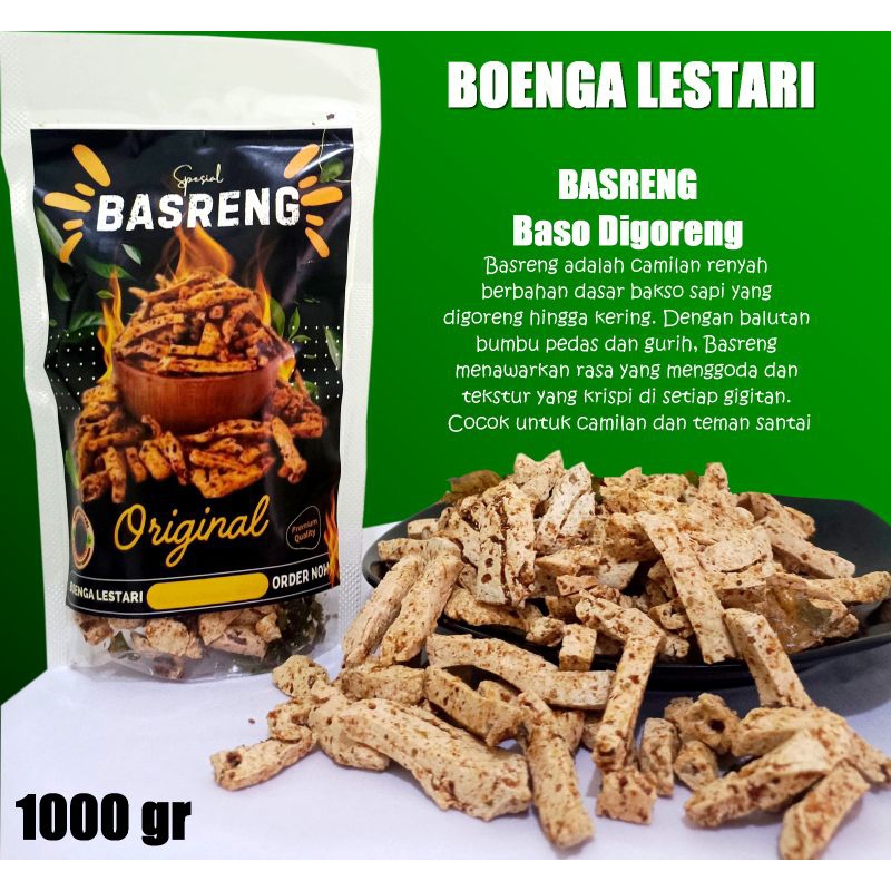 Jual Boenga Lestari Food Basreng Pedas Gurih Daun Jeruk 1kg | Shopee ...