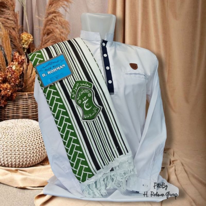 Jual sorban logo majlis rasul surban trompah halus motif majelis rasul ...