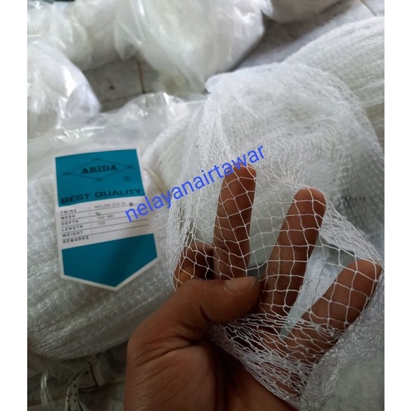 Jual Harga Sekarang permeter jaring nilon nylon putih 12 inchi d3 1m x ...
