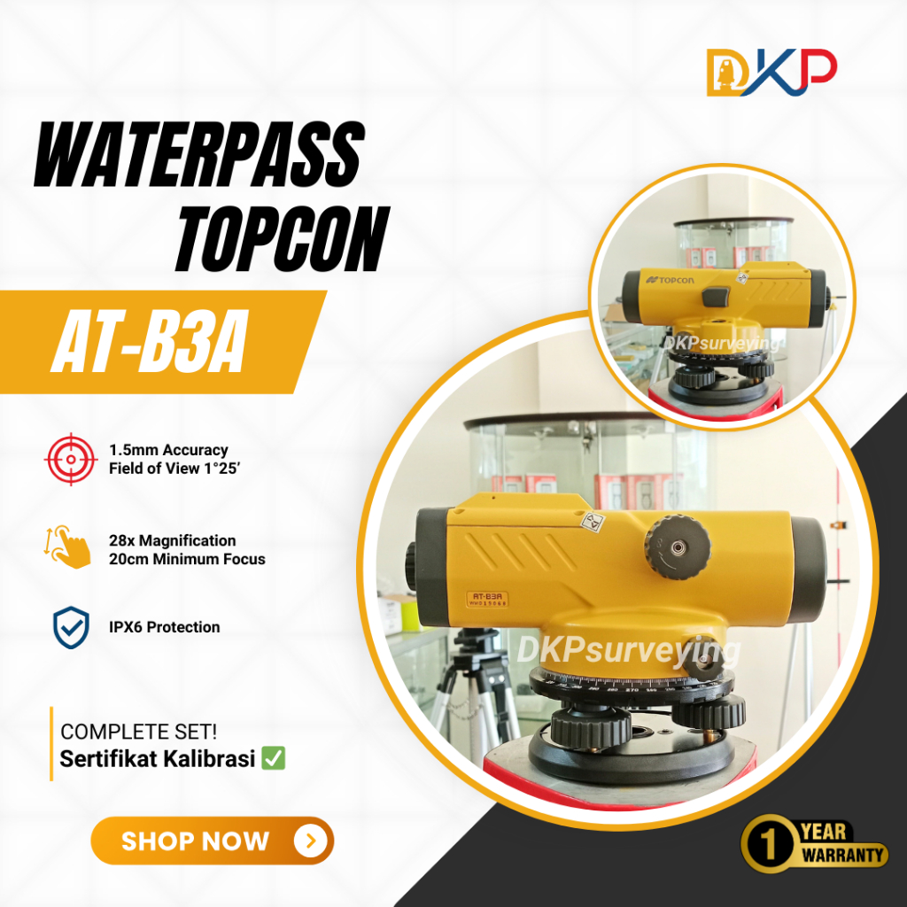Jual Waterpass TOPCON ATB-3A / Autolevel / Automatic Level TOPCON ATB3A ...