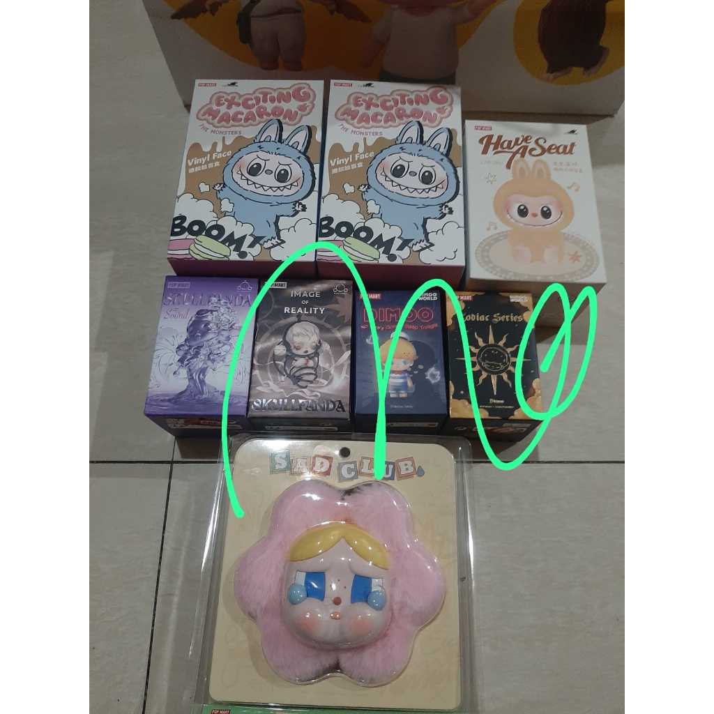 Jual [READY ORIGINAL] The Monster Toys Blind box Macaron Have a seat ...