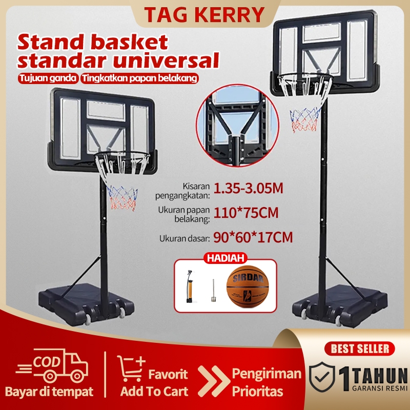 Jual READY STOCK ainan Ring Basket Adjustable/stand basket1.35-3.05M/birthday gift/Papan Ring ...