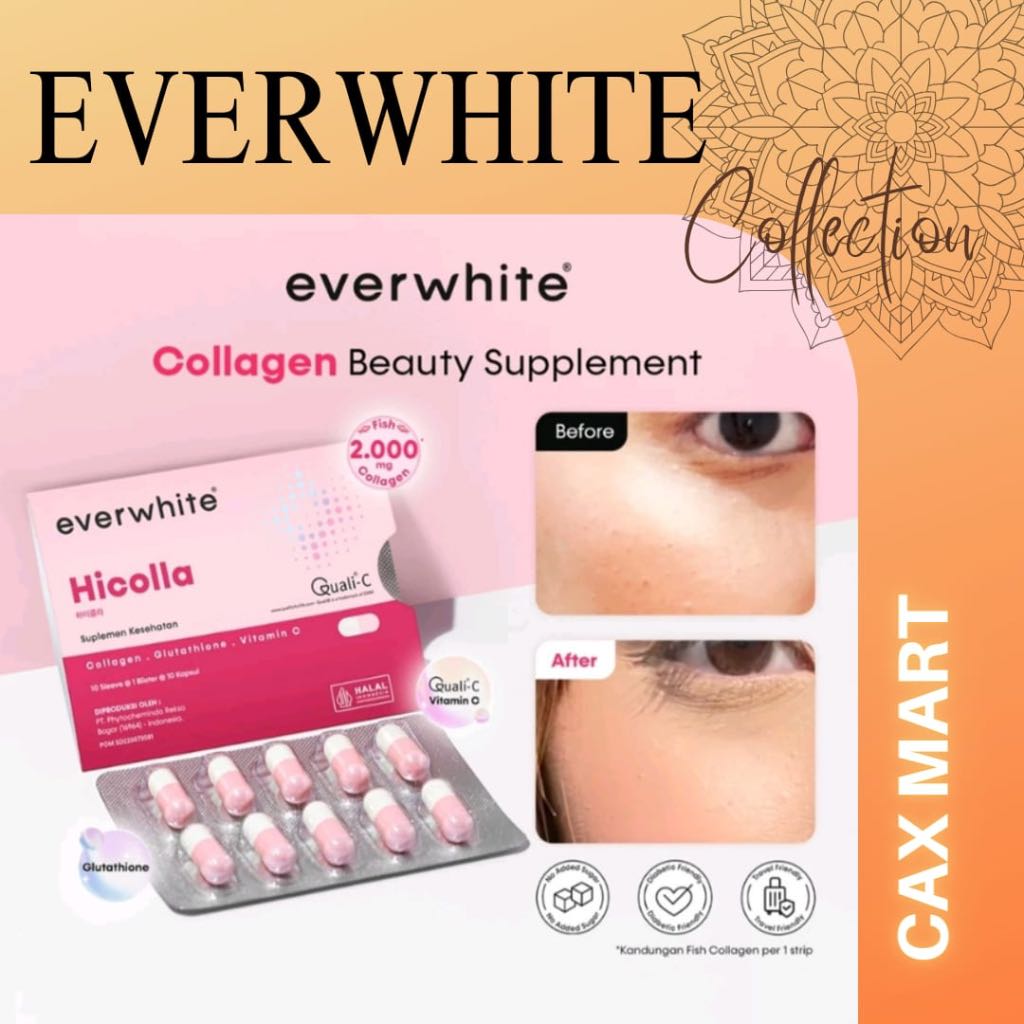 Jual EVERWHITE HI-Colla Kapsul 1 Stripes isi 10 Kapsul | Shopee Indonesia