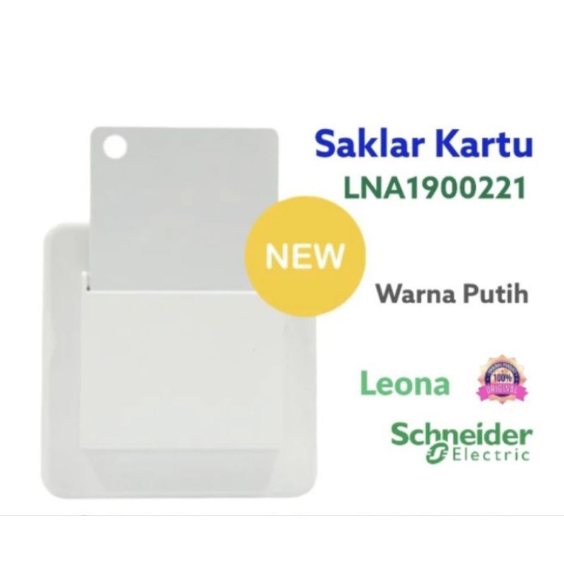 Jual SCHNEIDER Key Card Hotel Leona LNA1900221/ Key Tag Saklar Kartu ...