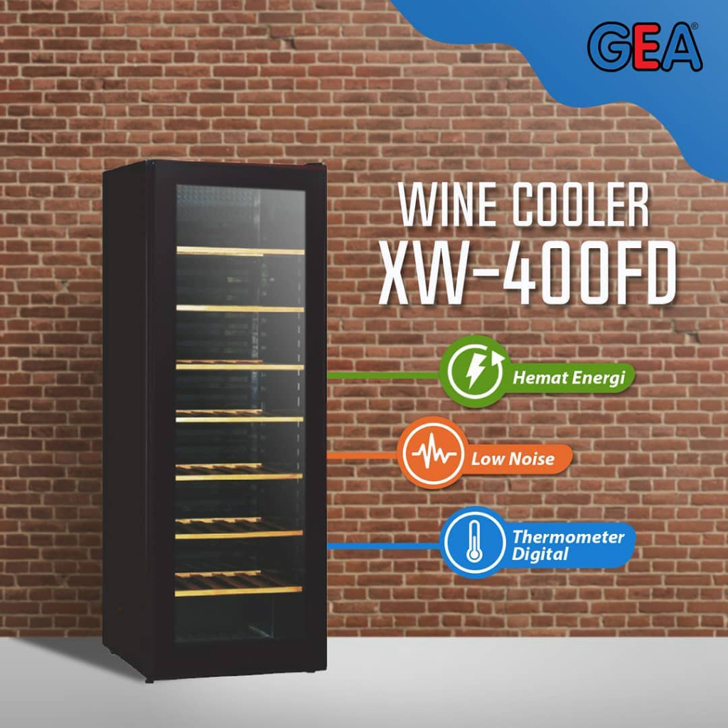 Jual GEA XW 400FD Wine Cooler - Single Zone Temperature | Shopee Indonesia