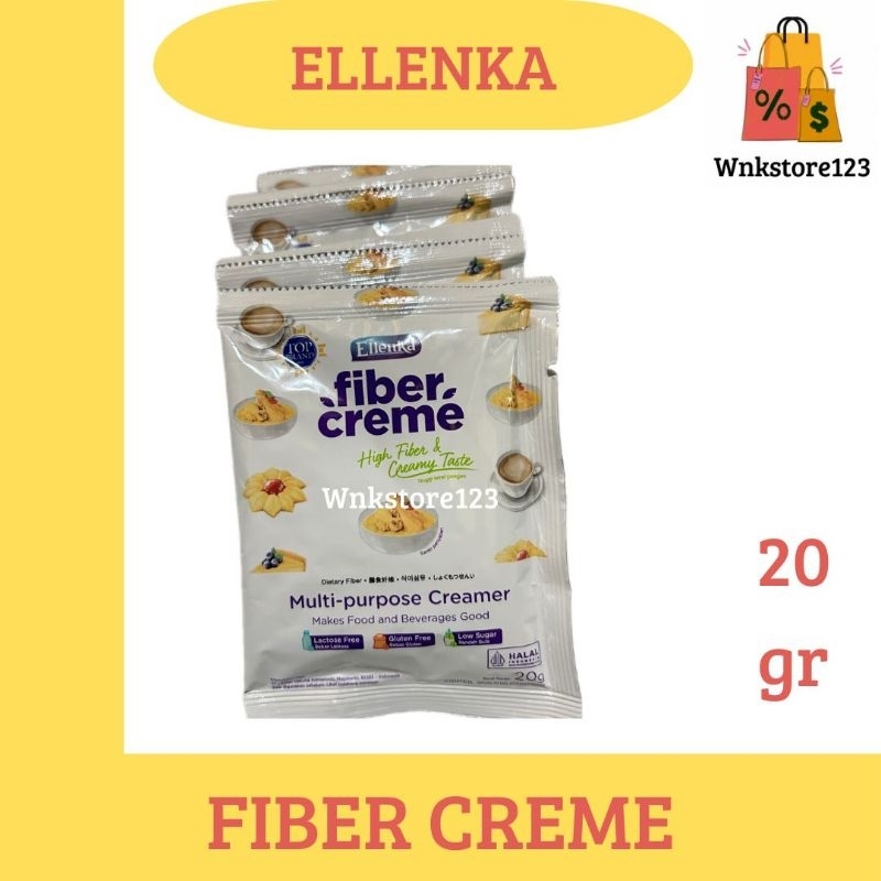 Jual Ellenka fiber creme kemasan 1renceng(10sachet) @20gr | Shopee ...