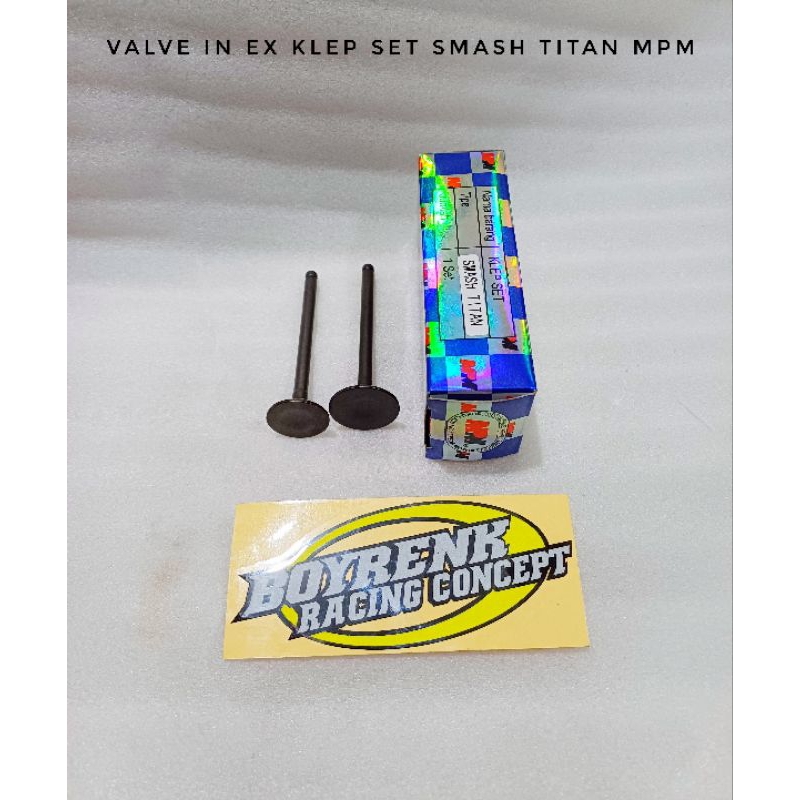 Jual KLEP SET VALVE SET IN EX SMASH TITAN MPM-BOYRENK | Shopee Indonesia