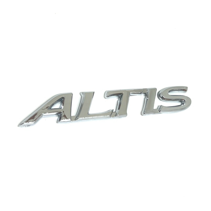 Jual Emblem Logo Tulisan Bagasi Mobil Toyota Altis Chrome-15.3CM ...