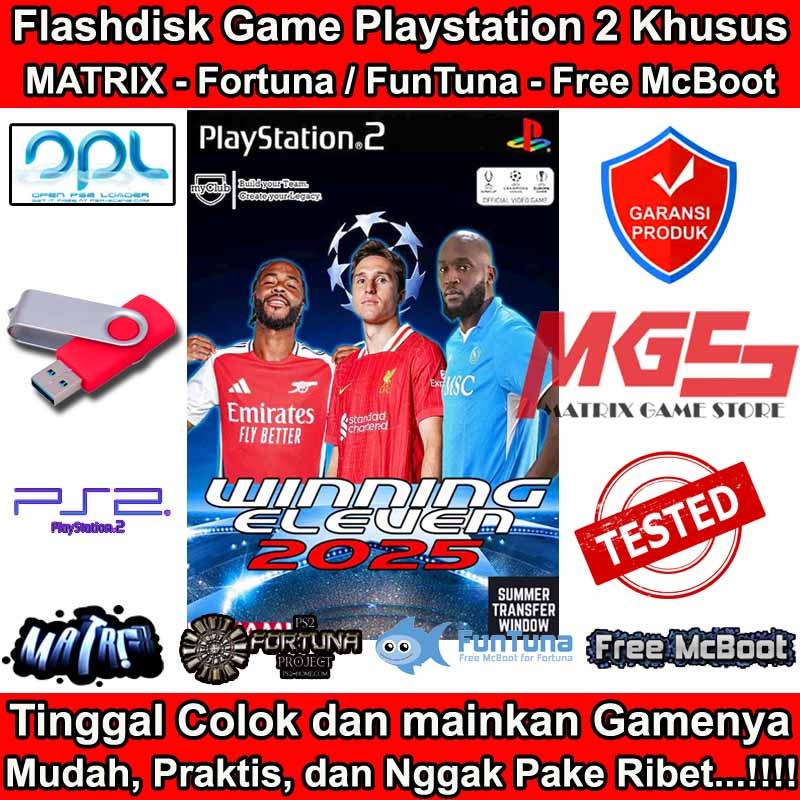 Jual Flashdisk Game PS2 PS 2 Winning Eleven 2025 Summer Transfer ...