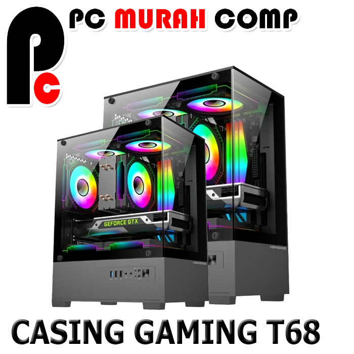 Jual Casing mATX PC Case Gaming Casing PC Gaming NYK Notus T68 | Shopee ...