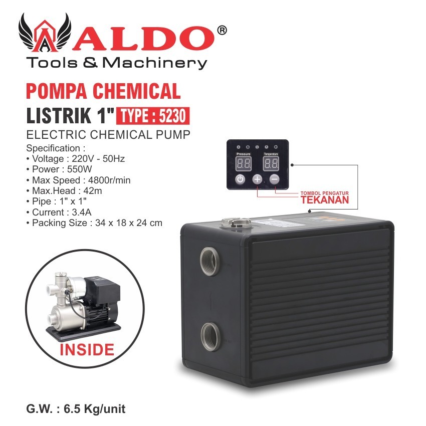 Jual POMPA CHEMICAL LISTRIK 1" 5230 / ELECTRIC CHEMICAL PUMP MERK ALDO ...