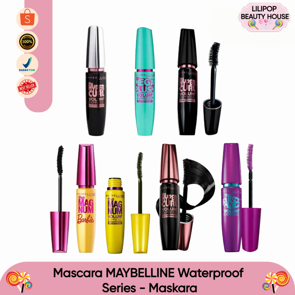 Jual Mascara MAYBELLINE Waterproof Series - Maskara | Shopee Indonesia