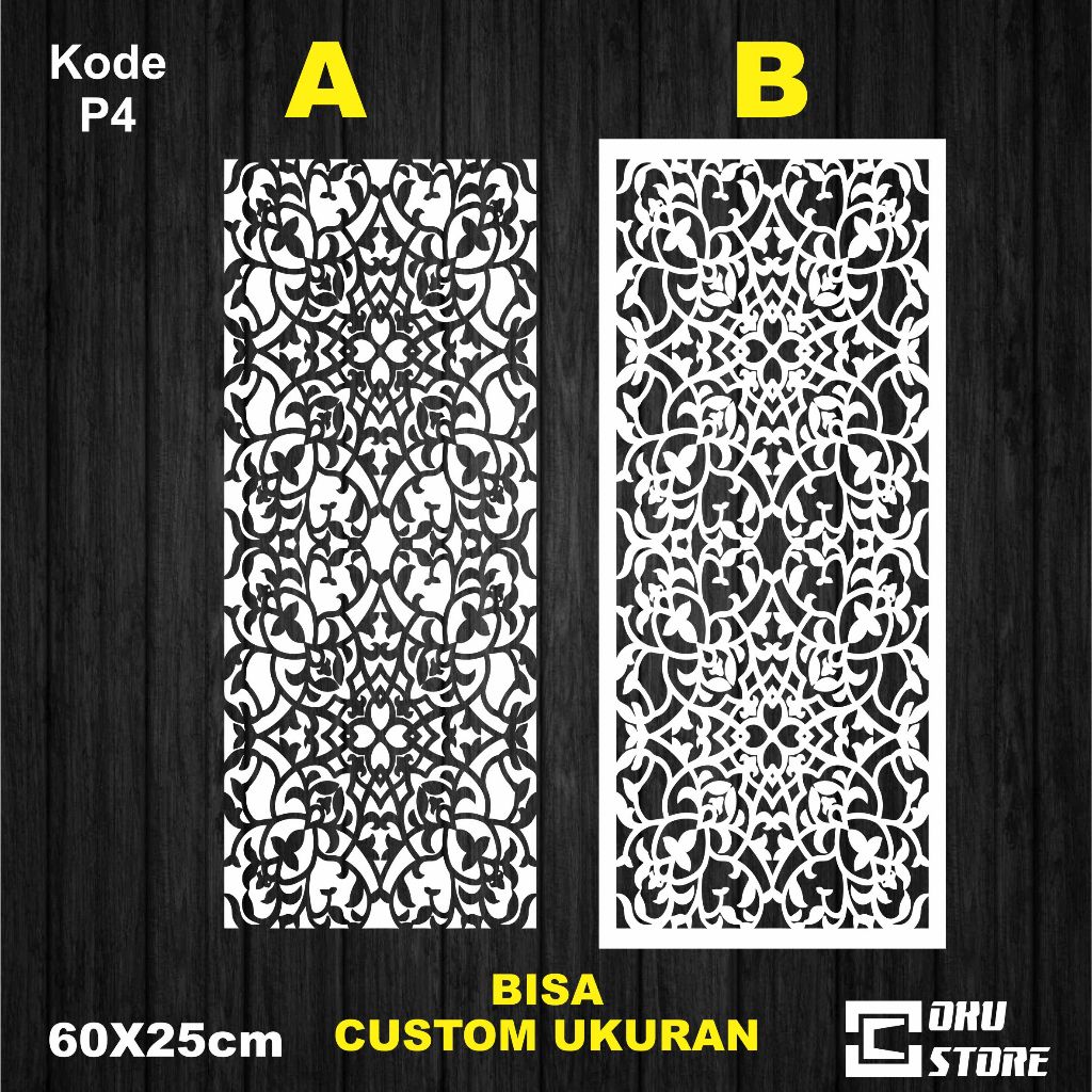 Jual Custom Sticker PATTERN KODE P4 Cutting Sticker CUSTOM, MOTIF ...