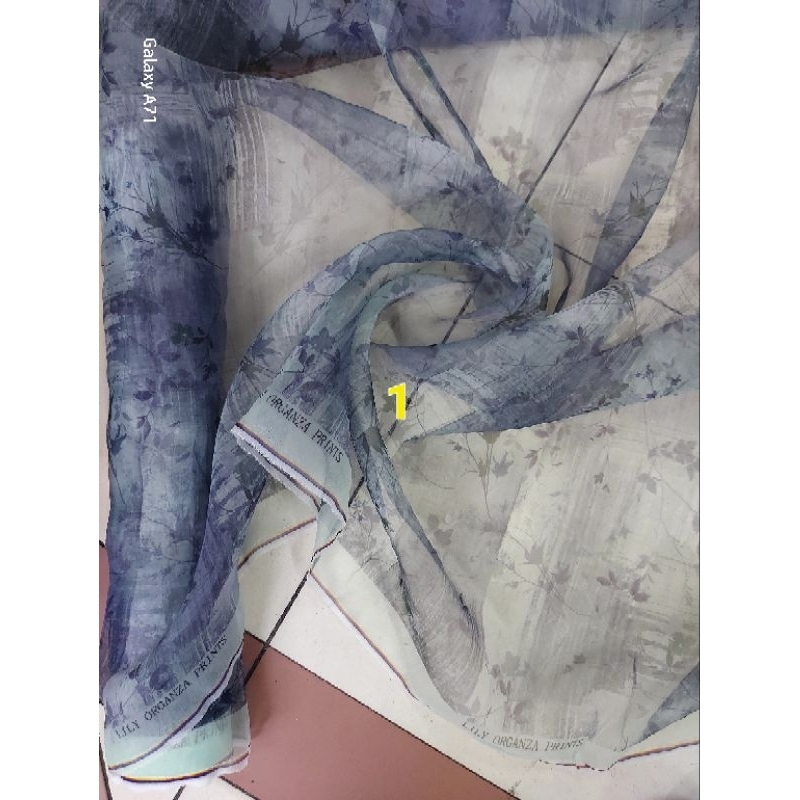 Jual Kain organza silk printing,bahan organdi silk,organza motif harga ...