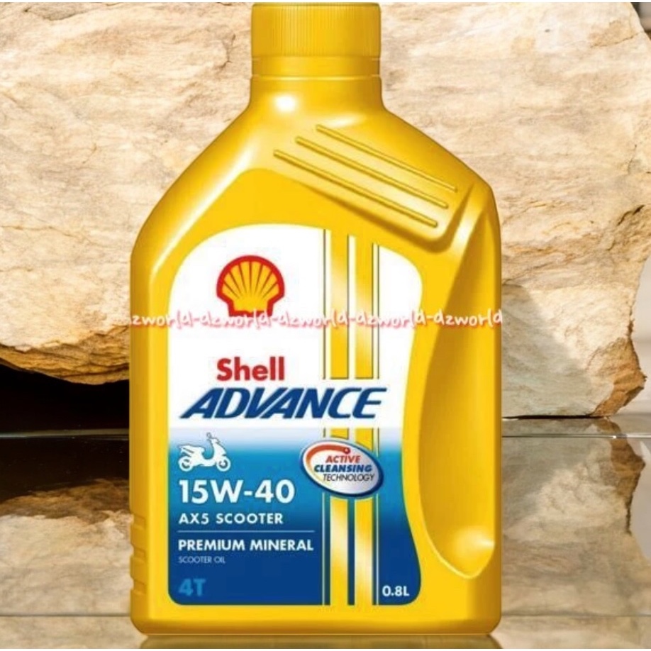 Jual Shell Advance AX5 15W-40 Scooter 800ml Oli Mesin Motor Oil Shel ...