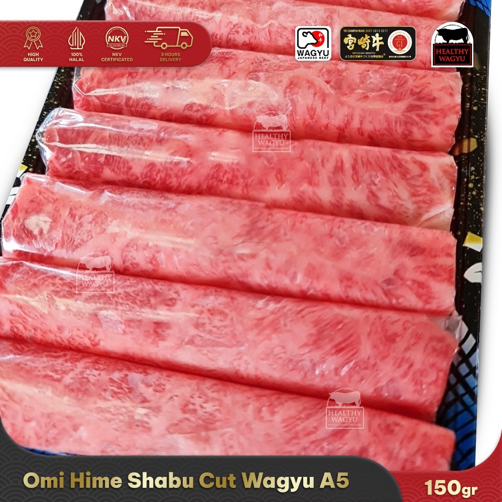 Jual Omi Hime A5 Shabu Cut Japanese Beef 150Gr Healthy Wagyu | Shopee ...