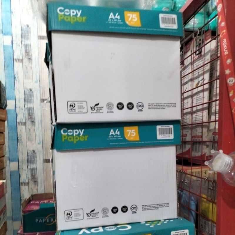 Jual Kertas Hvs A4 75gr Copy Paper - Box isi 5 Rim. | Shopee Indonesia