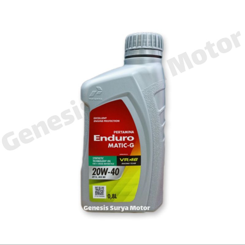 Jual Oli Enduro Matic G 20W40 0,8LT Sifat Kental Pertamina Oil | Shopee ...