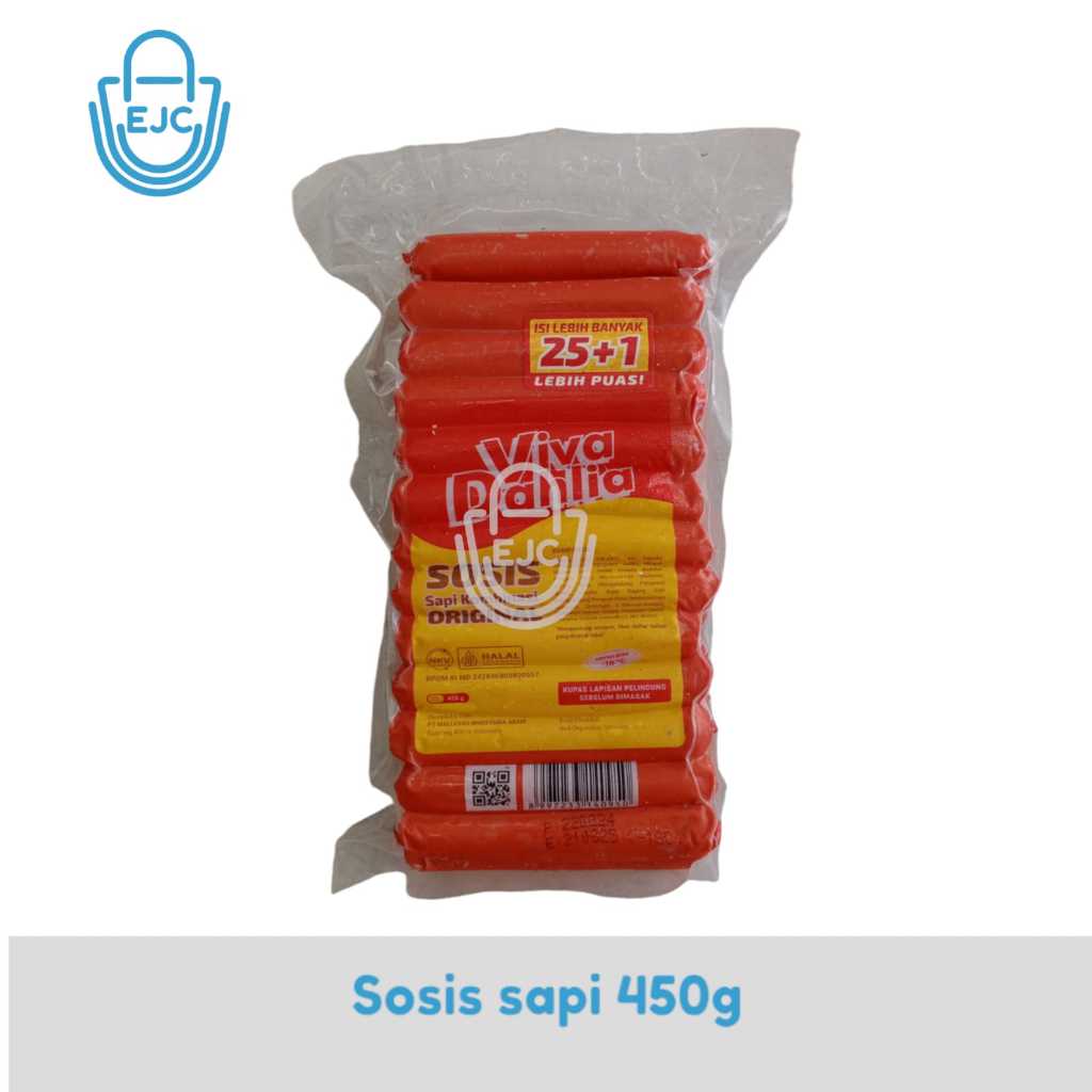 Jual Sosis Sapi Kombinasi Original Viva Dahlia Sosis Merah 25+1 Pcs ...