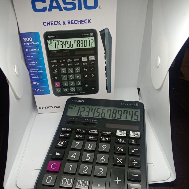 Jual Calculator Casio (DJ-120D Plus) Original | Shopee Indonesia